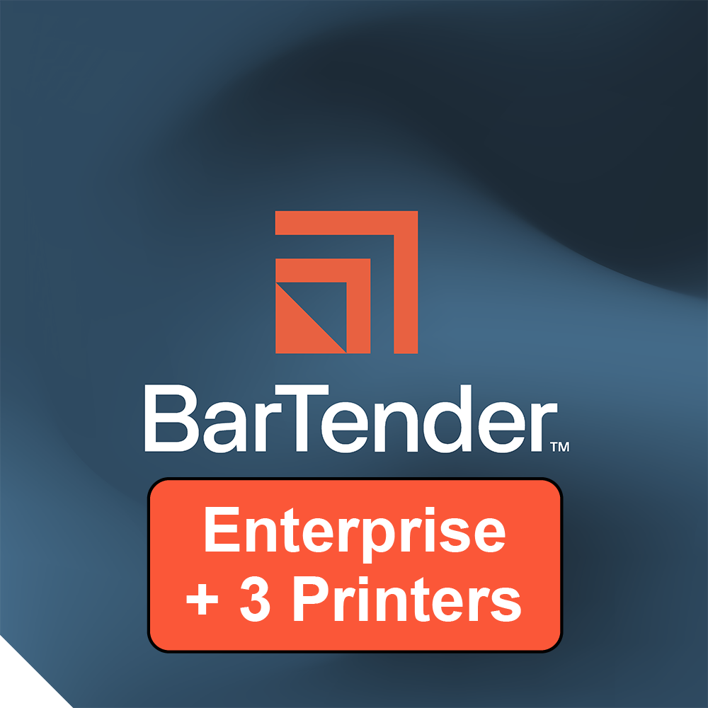 BarTender Enterprise - Application + 3 Printers Annual Subscription ...